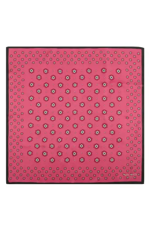 Kate Spade New York Floral Foulard Bandana Scarf Honeysuckle