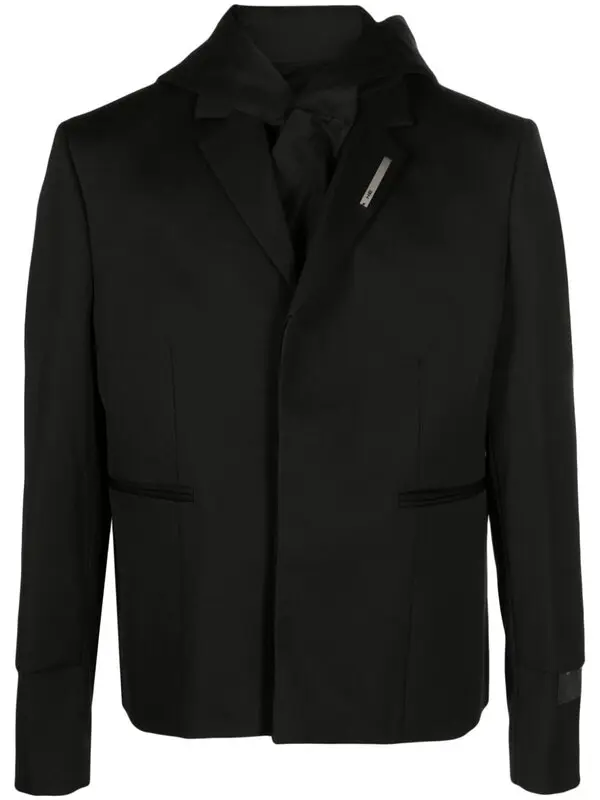 HELIOT EMIL Single-breasted Hooded Blazer
