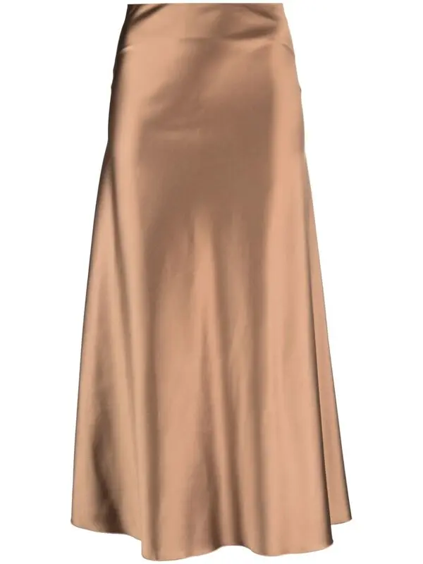 LITKOVSKA Satin-finish A-line Skirt