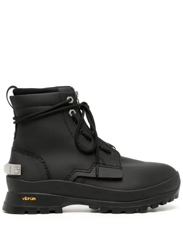 C2H4 Boson Leather Ankle Boots