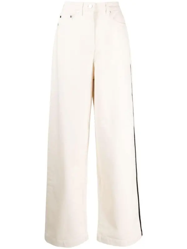 PETER DO High-rise Wide-leg Jeans - Neutrals