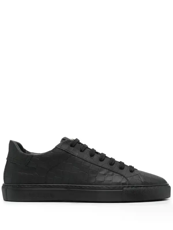 HIDE&JACK Essence Crocodile-embossed Leather Sneakers