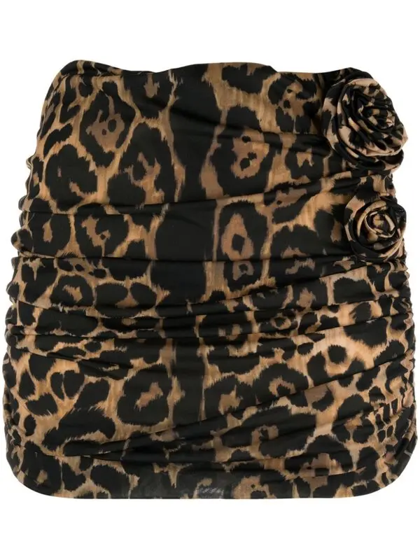 Blumarine Leopard-print Mini Skirt