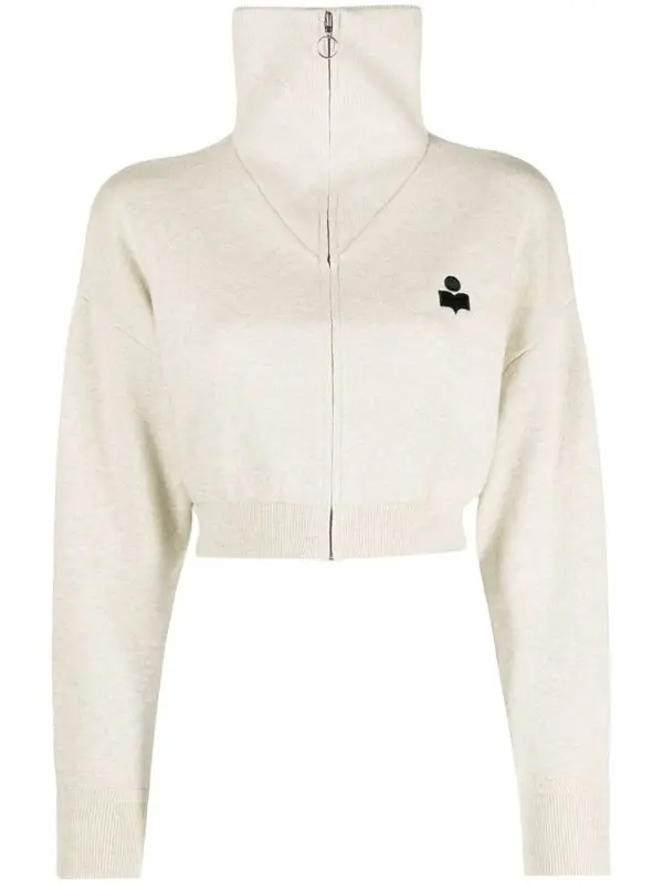 MARANT ETOILE Oxane Logo-embroidered Cardigan