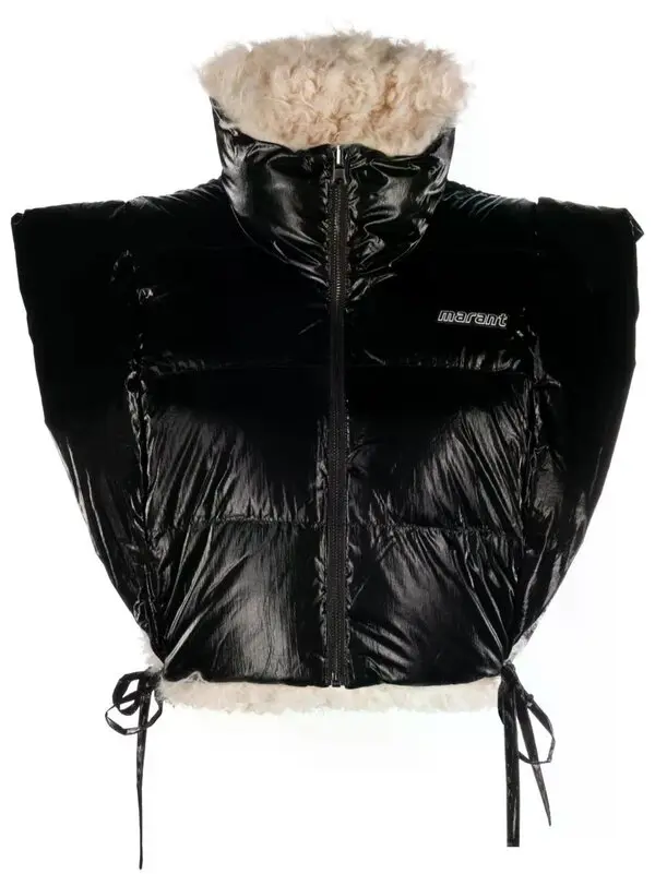 MARANT ETOILE Hoodiali Reversible Vest - Black