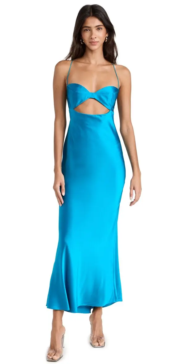 The Sei Balconette Bias Gown In Lake - 70% Off | Editorialist