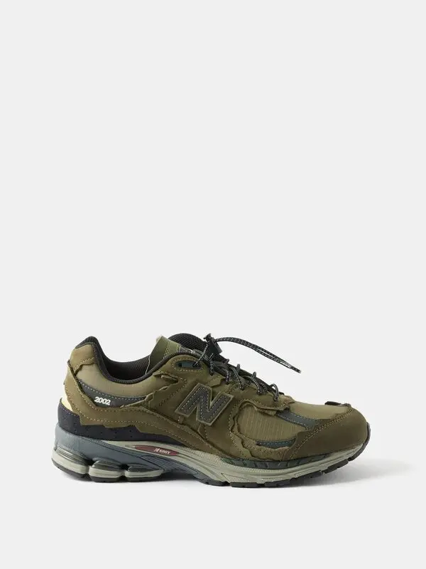 NEW BALANCE 2002r Suede And Ripstop Trainers - Green | Editorialist