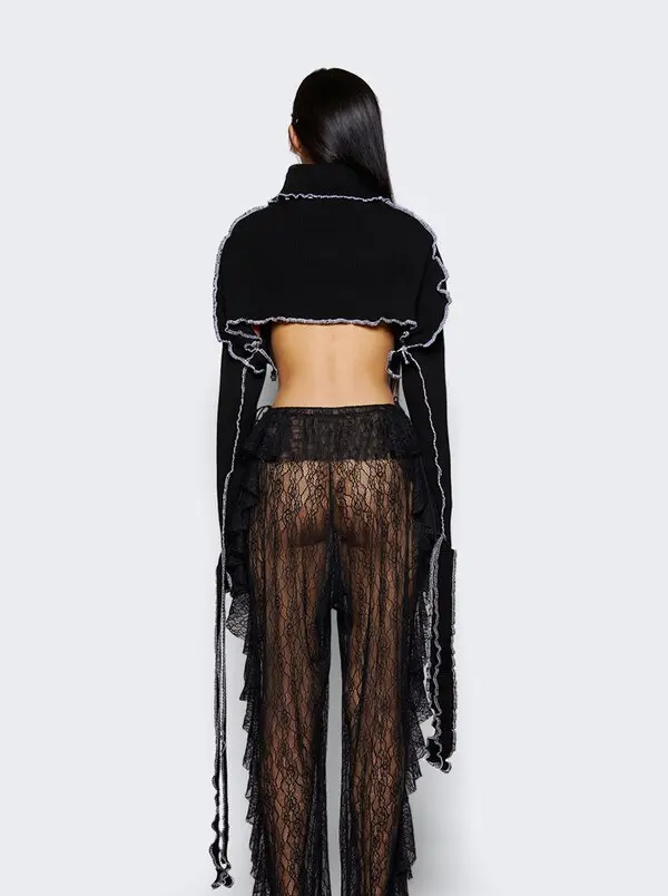 ESTER MANAS Curly Cropped Sweat Top