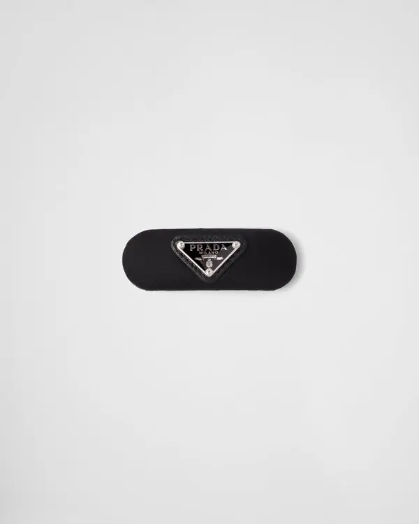 Prada Re-Nylon Hair Clip In Black | Editorialist