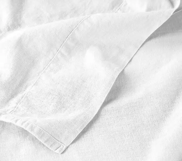 SUPERIOR Cotton Linen Blend Deep Pocket 4pc She Et Set, Queen