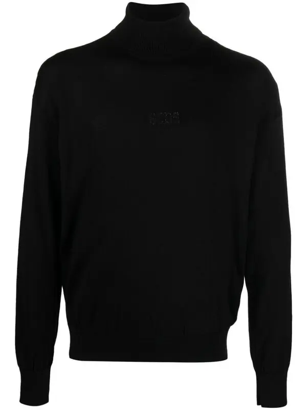 Gcds Logo-embroidered Roll-neck Jumper
