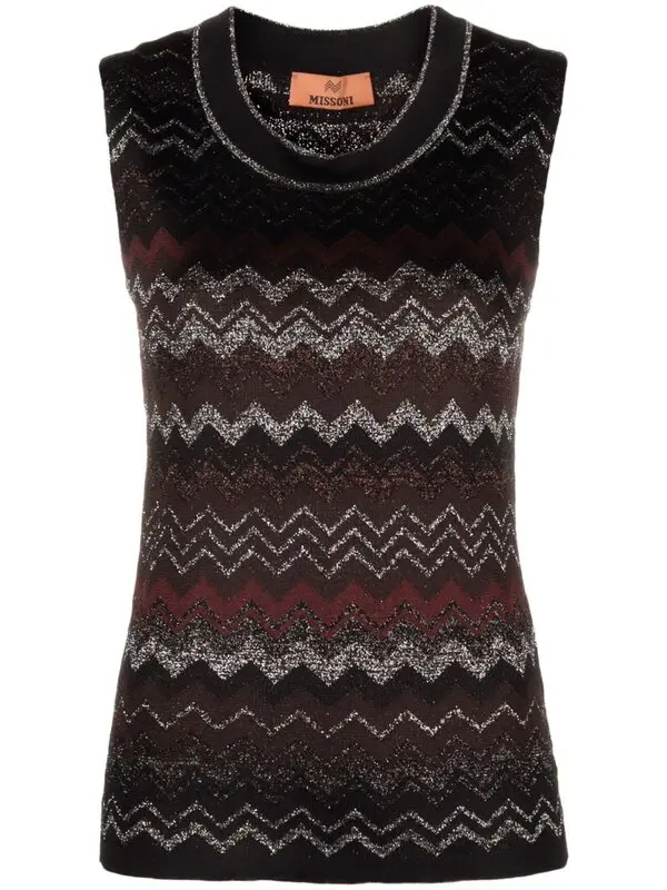 Missoni Zigzag Metallic Tank Top