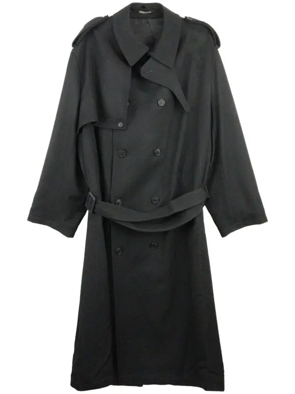Yohji Yamamoto Flap Trench Coat