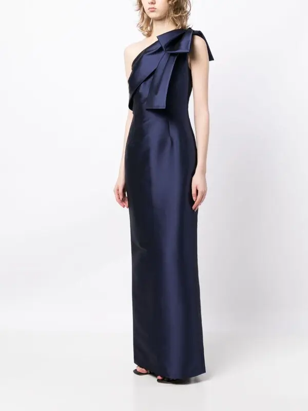 Sachin & Babi Bonnie Bow Gown - Blue