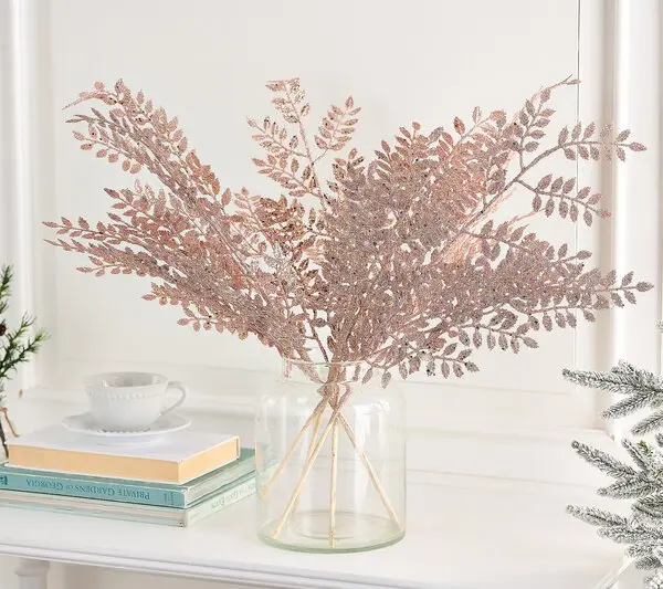VALERIE PARR HILL Set Of 6 Shimmery Leaf Picks Valerie