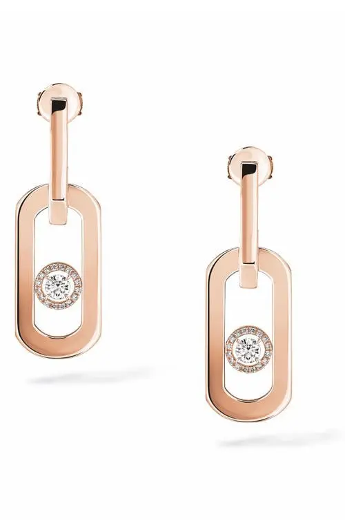 Messika So Move Xl Diamond & 18k Gold Drop Earrings - Pink Gold ...