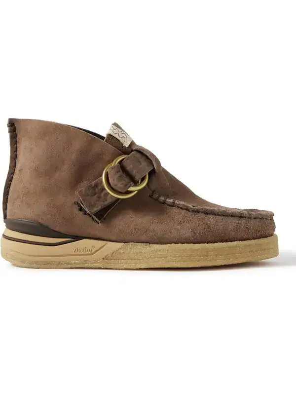 Visvim Magoon Suede Boots In Brown 60% Off Editorialist