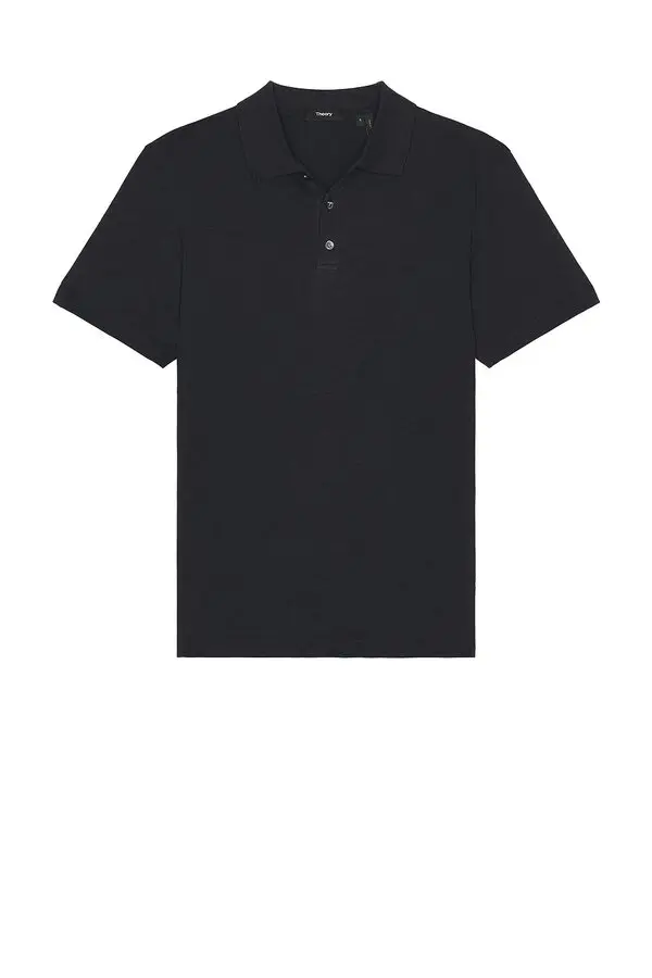 Theory Bron Cotton Polo - Eclipse