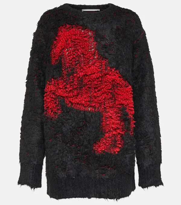 Stella McCartney Wool-blend Jacquard Sweater