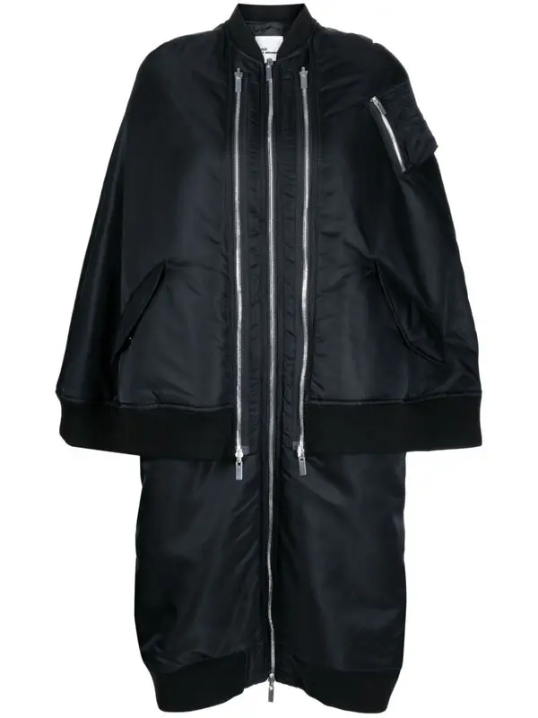 Noir Kei Ninomiya Zipped Padded Long Coat