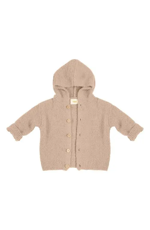7AM Fuzzy Hooded Cardigan