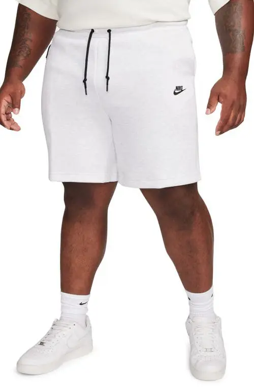 Nike Tech Fleece Sweat Shorts - Birch Heather/ Black