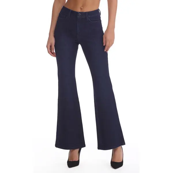 Commando Stretch Denim Flare Leggings - Dark Indigo
