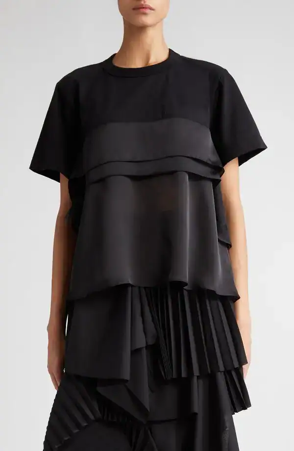 sacai レイヤードTシャツ SACAI＜サカイ＞ コンビネーションTシャツ（2264169）｜SACAI(サカイ