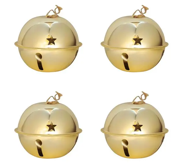 HAUTE DECOR 4-pack 120mm Adapt Nesting Jingle Bells