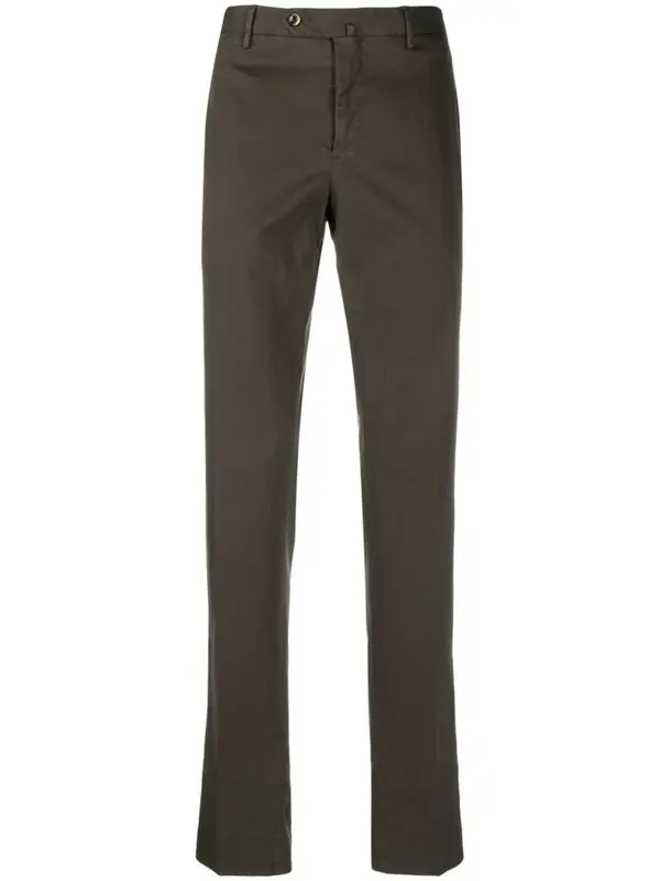 PT TORINO Straight Leg Trousers - Brown