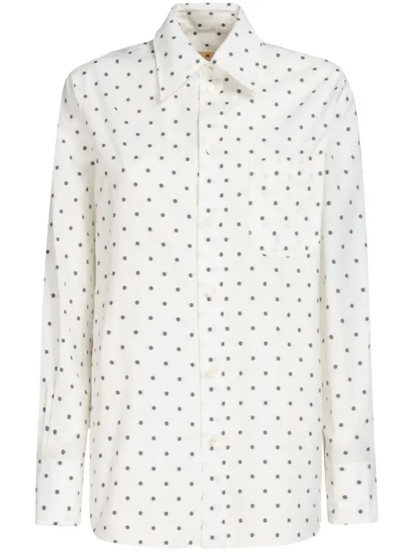 Marni Polka Dot Poplin Shirt