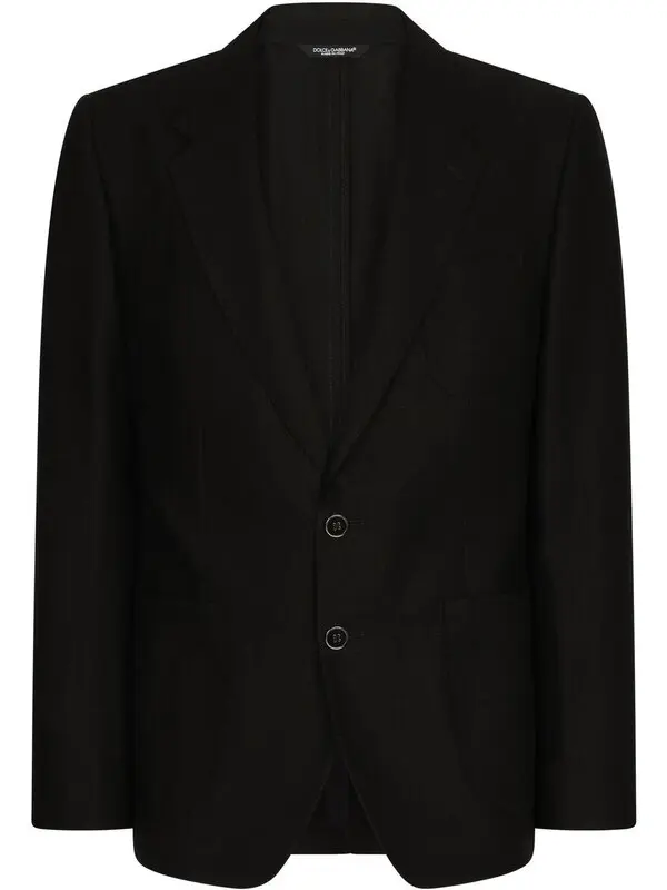 Dolce & Gabbana Deconstructed Single-breasted Linen Blazer