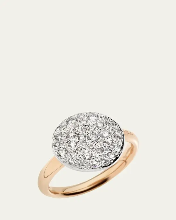 Pomellato Sabbia 18k Gold Diamond Ring - Rose Gold