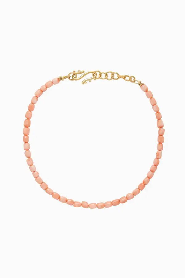 Ulla Johnson Mini Shell Choker In Vintage Coral 40% Off - Main Image