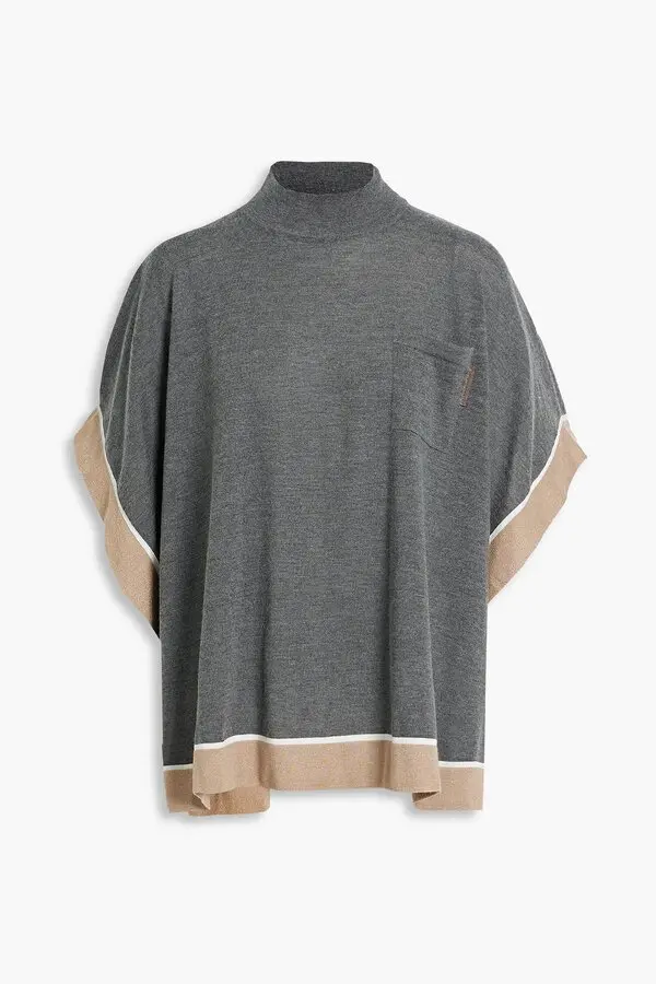 Brunello Cucinelli Bead-embellished Turtleneck Sweater