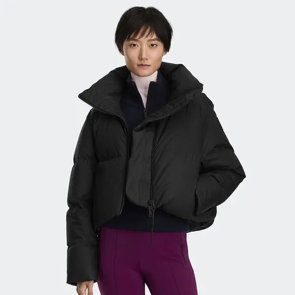 Canada Goose Garnet Cropped Puffer - Black