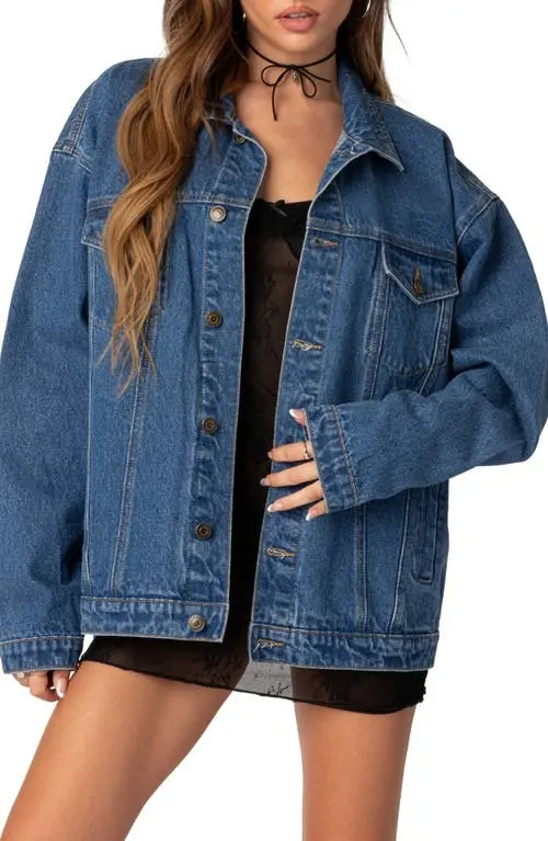EDIKTED Dalia Oversize Denim Jacket