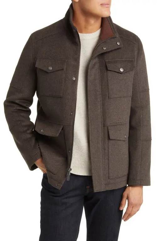 Hart Schaffner Marx Greeley Wool-blend Field Jacket - Coffee
