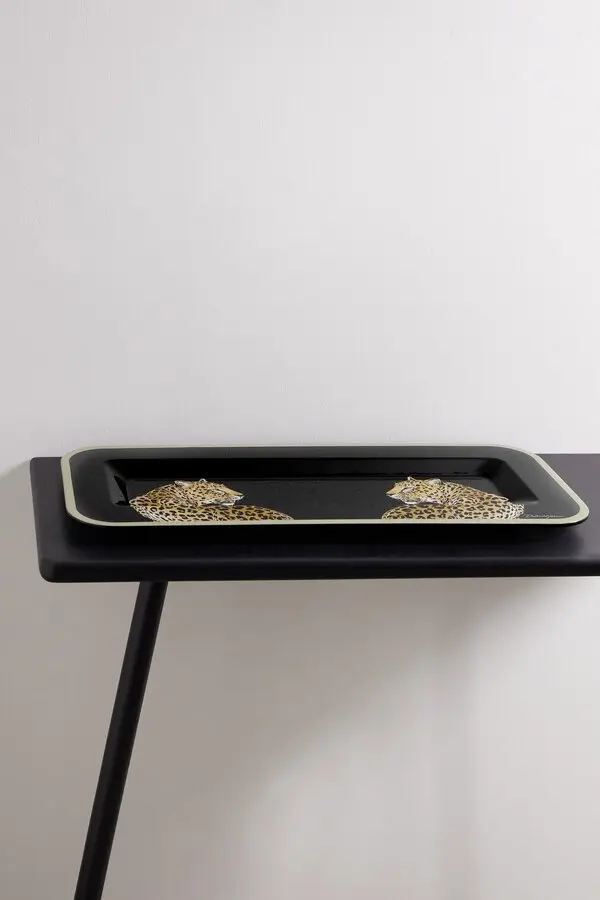 Dolce & Gabbana Small Printed Wood Tray