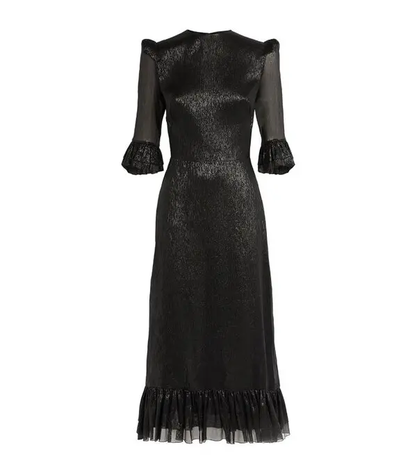THE VAMPIRE'S WIFE Iridescent Falconetti Dress - Black | Editorialist