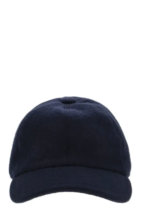 Fedeli Cashmere Baseball Cap - Blue