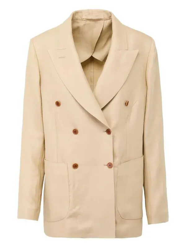 Giuliva Heritage Double-breasted Blazer - Beige