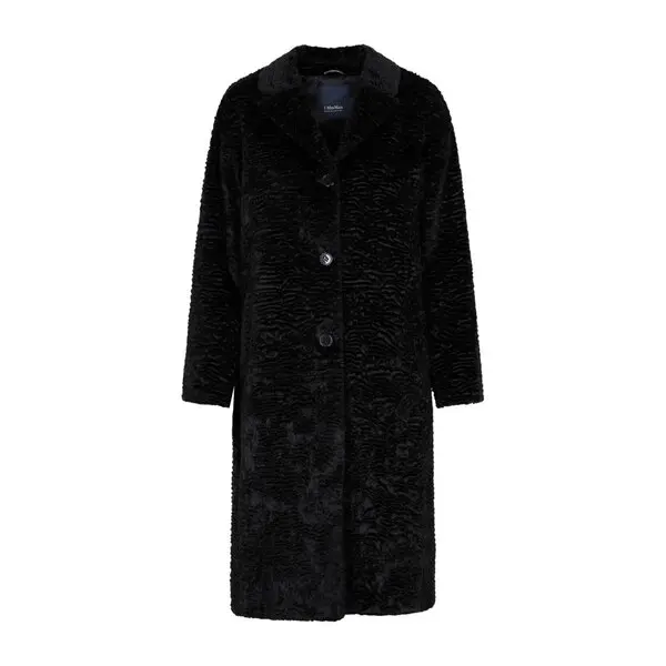 Buy Max Mara Caio Astracan Coat - Black At 33% Off | Editorialist