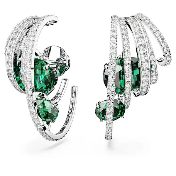 SWAROVSKI Hyperbola Ear Cuff - Green | Editorialist