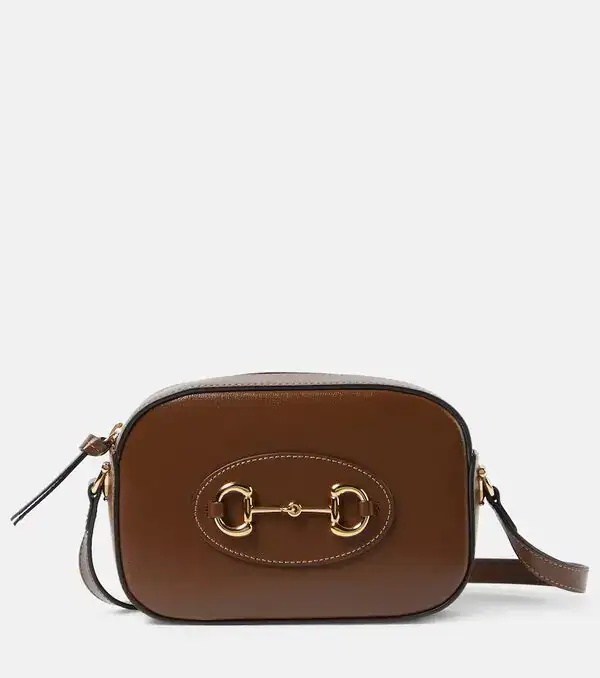 Gucci Horsebit 1955 Small Leather Crossbody Bag Brown Editorialist