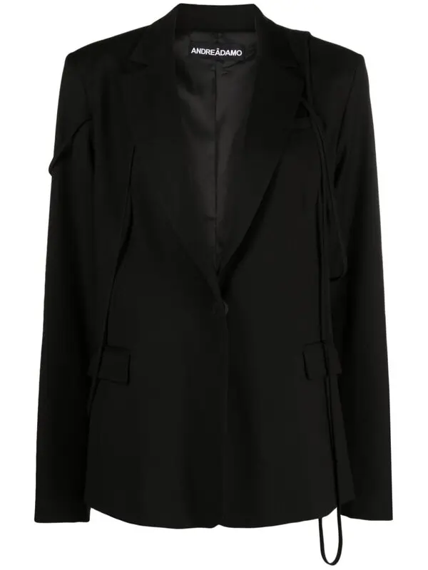 ANDREĀDAMO Layered-detail Blazer