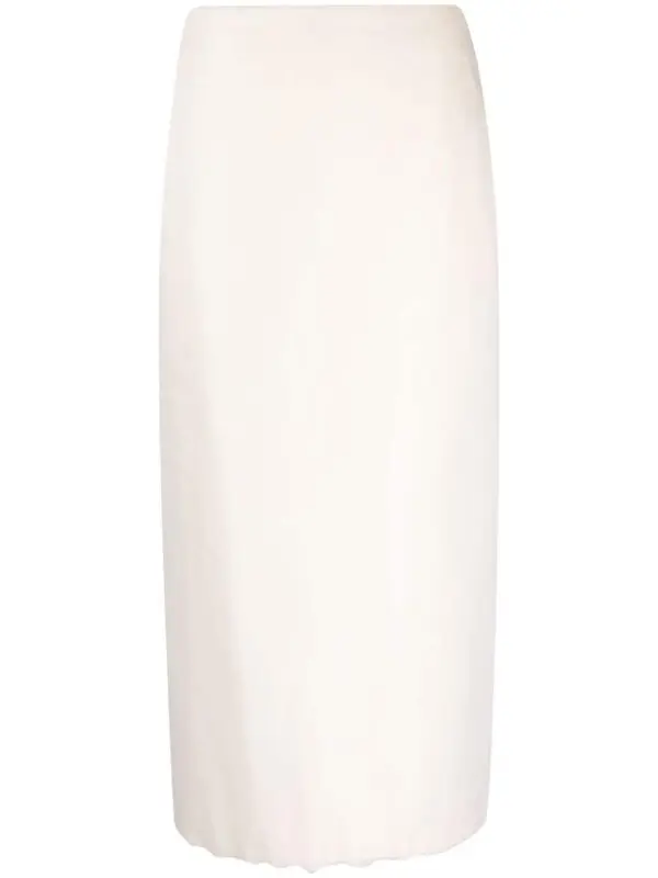 BLANCA VITA Galtonia Pencil Midi Skirt - Neutrals