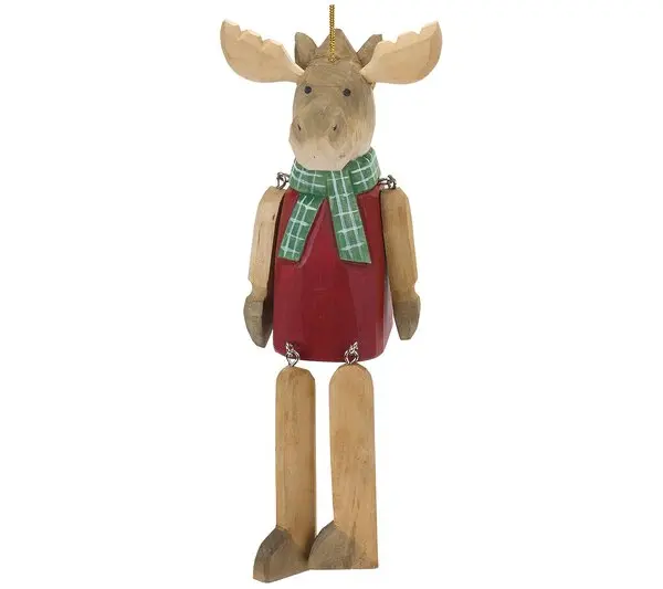 MELROSE Dangle Moose Ornament