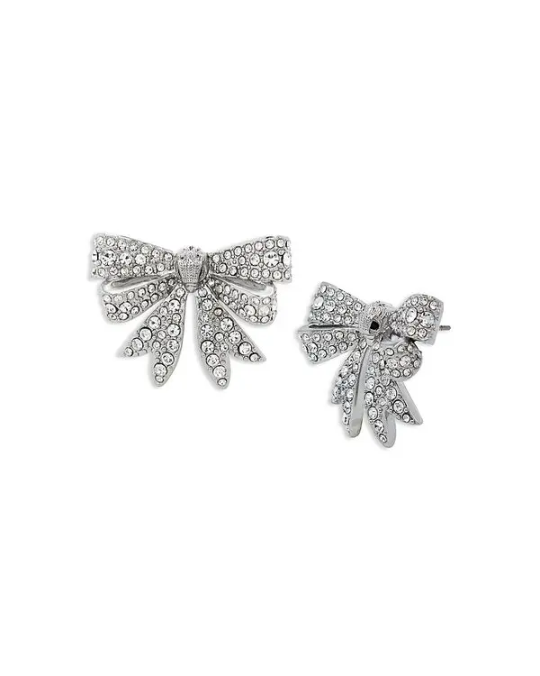 Kurt Geiger Pave Eagle Head Bow Stud Earrings
