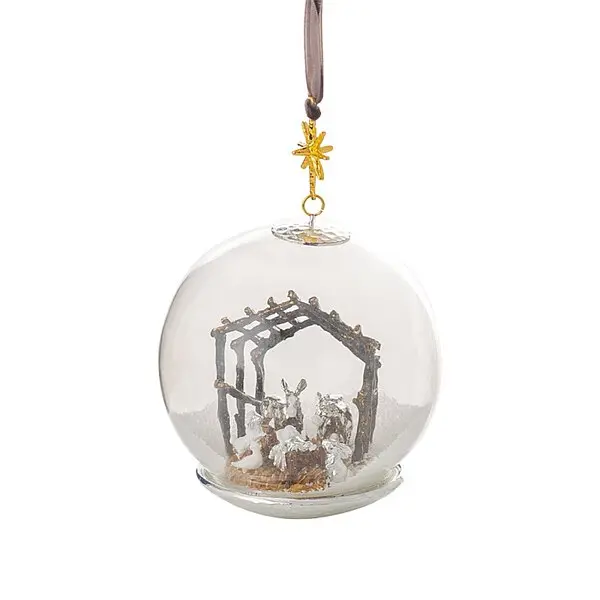 Michael Aram Manger Scene Snow Globe Ornament - No Color